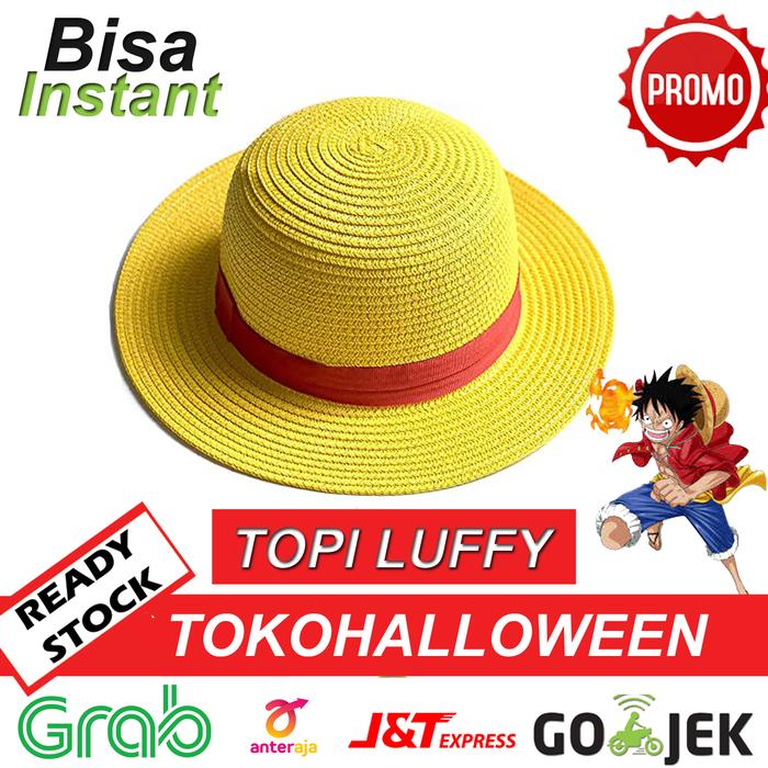 Jual topi luffy one piece shanks topi jerami topi pantai - Jakarta ...