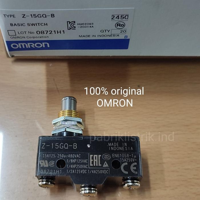 Jual Limit switch / Micro switch Z-15GQ-B Model Omron - Jakarta Pusat - myshop67 | Tokopedia