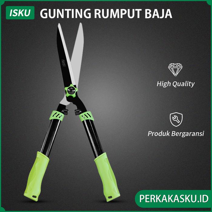 Promo ISKU Gunting Rumput Baja Gunting Pemotong Pohon Tanaman Taman ...