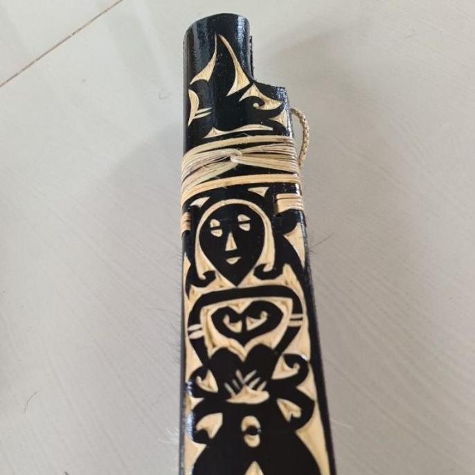 Jual Nardo Mandau Khas Dayak Mandau Motif Motif Tameng Ukuran 65.Cm ...