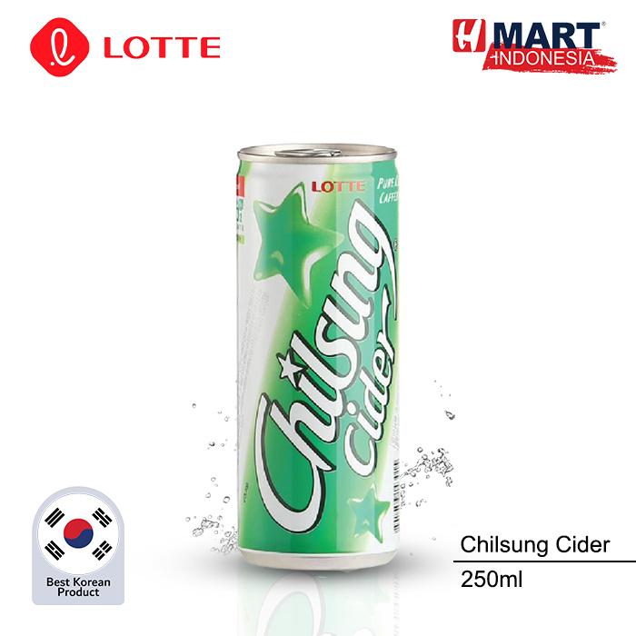 Promo Lotte Chilsung Cider Minuman Soda Lime Korea Halal 250ml ...