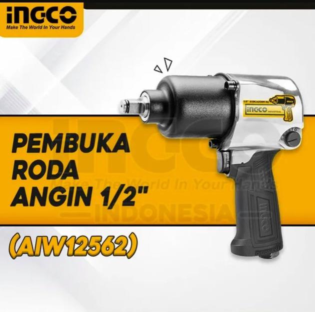 Jual Air Impact Wrench (1/2") INGCO AIW12562 Sok Socket Buka Baut ...