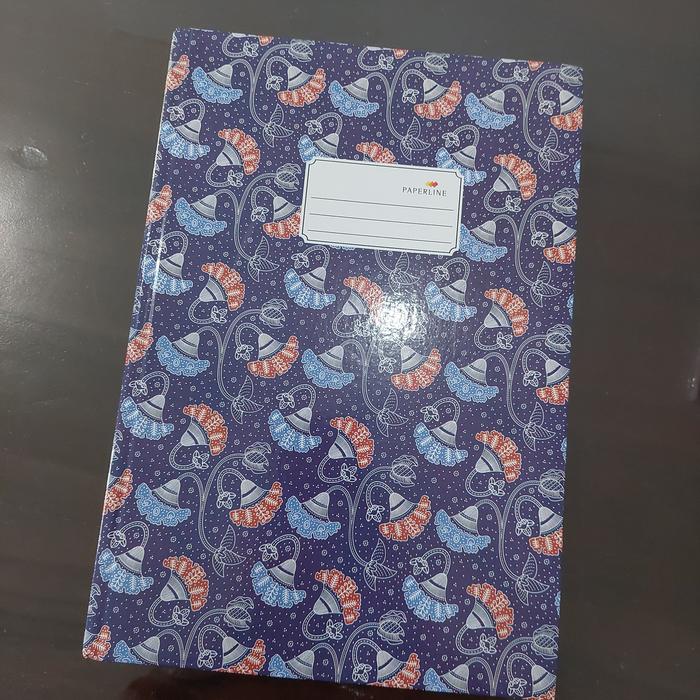 Jual buku tulis besar paperline hard cover tebal 100 lembar garis ...