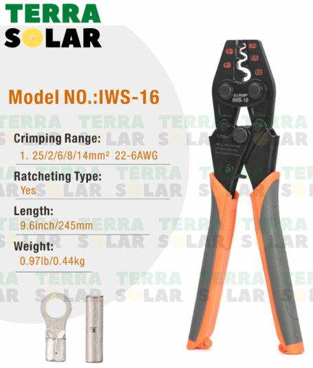 Jual IWS-16 IWISS Tang Crimping Terminal Skun kabel / Scoon 1,25-16mm² - Jakarta Pusat - Terra ...
