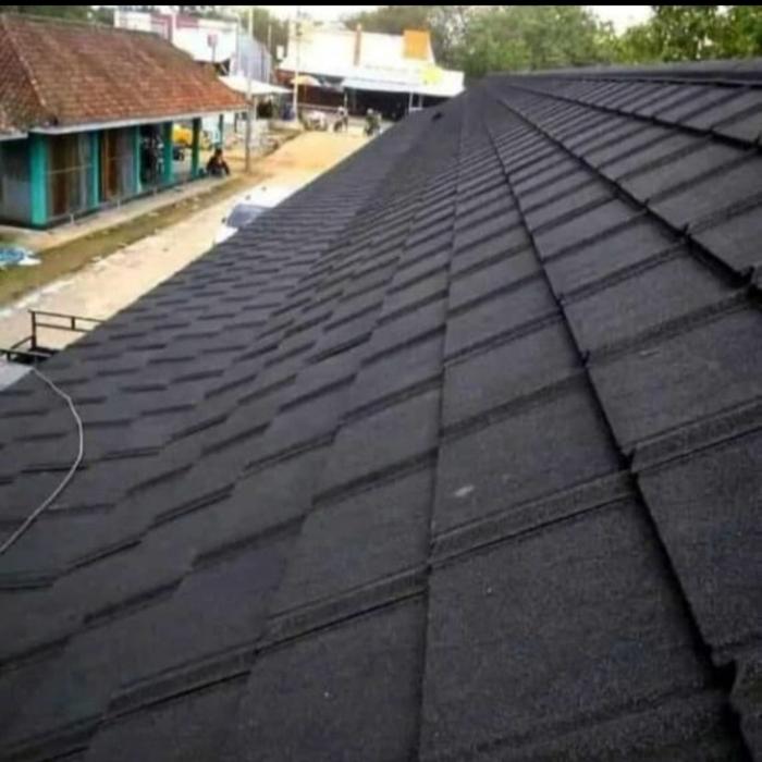 Jual baja ringan 0,75mm atap genteng metal berpasir minimalis - Kota ...