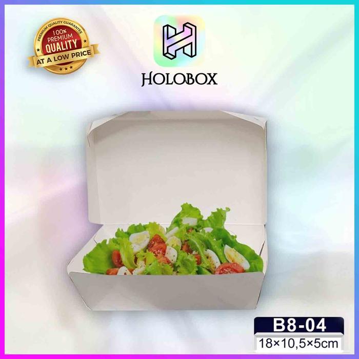 Jual PAPER LUNCH BOX|KRAFT|IVORY|FOODGRADE|KOTAK MAKANAN|NASI|PE|K3-B8 ...
