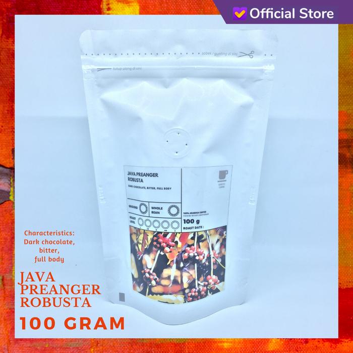 Jual [DARK ROAST] KOPI JAVA PREANGER ROBUSTA 100 GRAM|OILY|CAFOIL ...