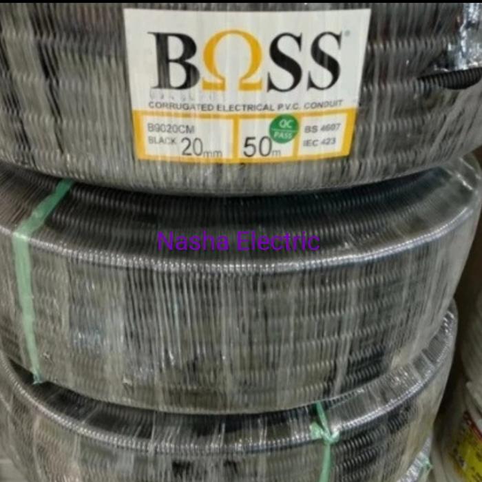 Jual Boss flexible Conduit 20mm@50mtr Hitam/putih - Hitam - Jakarta ...