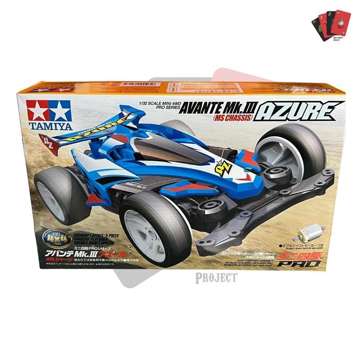 Jual Mainan Rakit Mobil Tamiya Mini 4WD - Avante MK III Azure (ORIGINAL ...