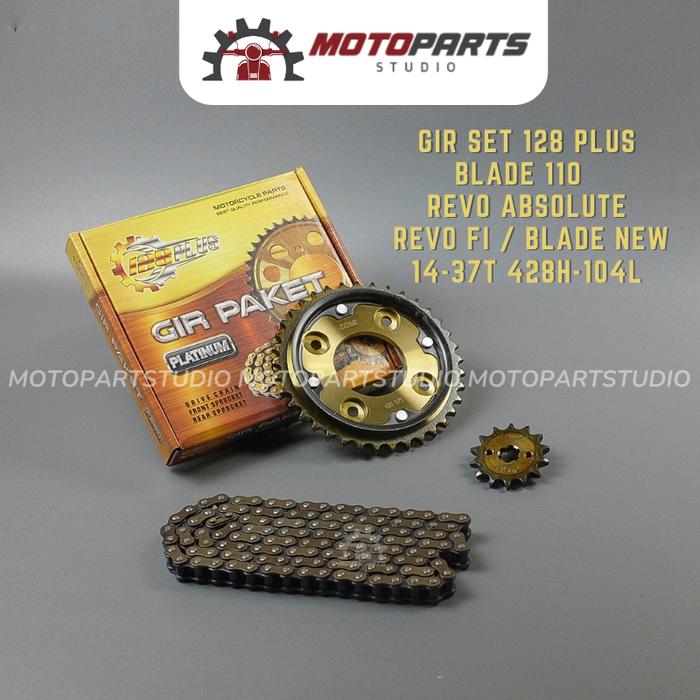 Promo GEAR GIR SET GIR PAKET BLADE 110 REVO ABSOLUTE NEW REVO FIT 37T ...
