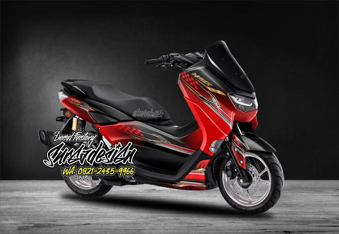 Jual STIKER NMAX MERAH FULL BODY 2020 2021 2022 2023 - Merah, GLOSSY ...