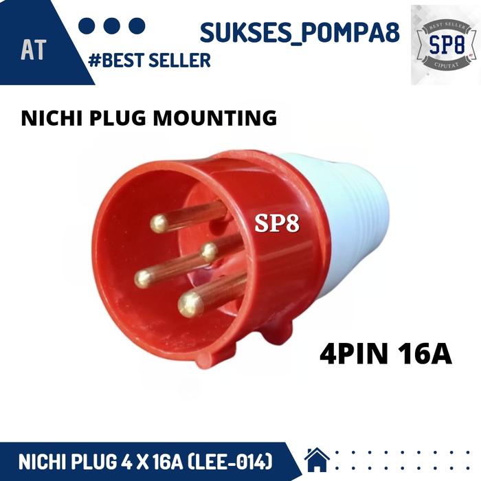 Jual Steker Genset NICHI PLUG Mounting 4PIN 16A (LEE-014) - Kota ...