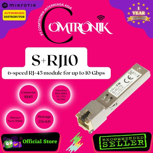 Jual Mikrotik S+RJ10 6-speed RJ-45 module for up to 10 Gbps - Jakarta ...