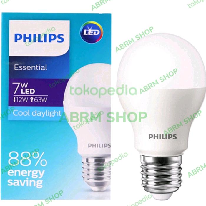 Jual PHILIPS LED 7W ESSENTIAL PUTIH LAMPU LED ESSENTIAL PUTIH 3W ...