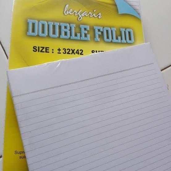 Jual Kertas Double Folio Bergaris VISION isi 100 lembar - Kota Malang ...
