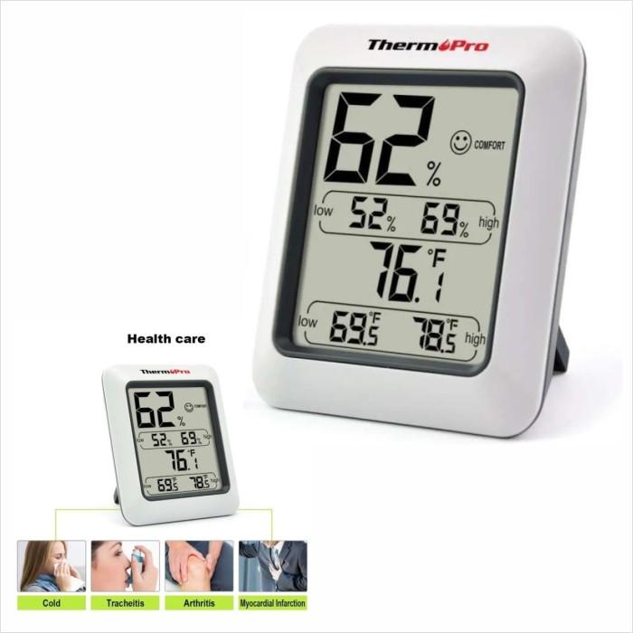 Jual Termometer Ruangan Digital Dinding Meja Pengukur Suhu Kelambaban ...