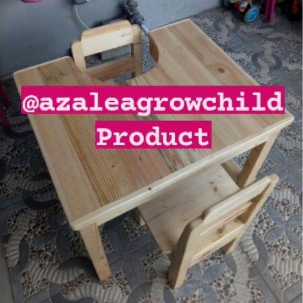 Jual Meja Terapi Anak / Meja Belajar Anak (Natural - Meja + 1 Kursi ...
