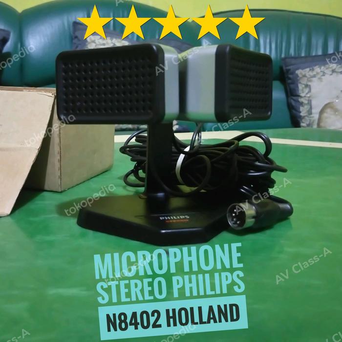 Jual Microphone Stereo Philips N8402 made in Holland Jadul LAngKa - Kab ...