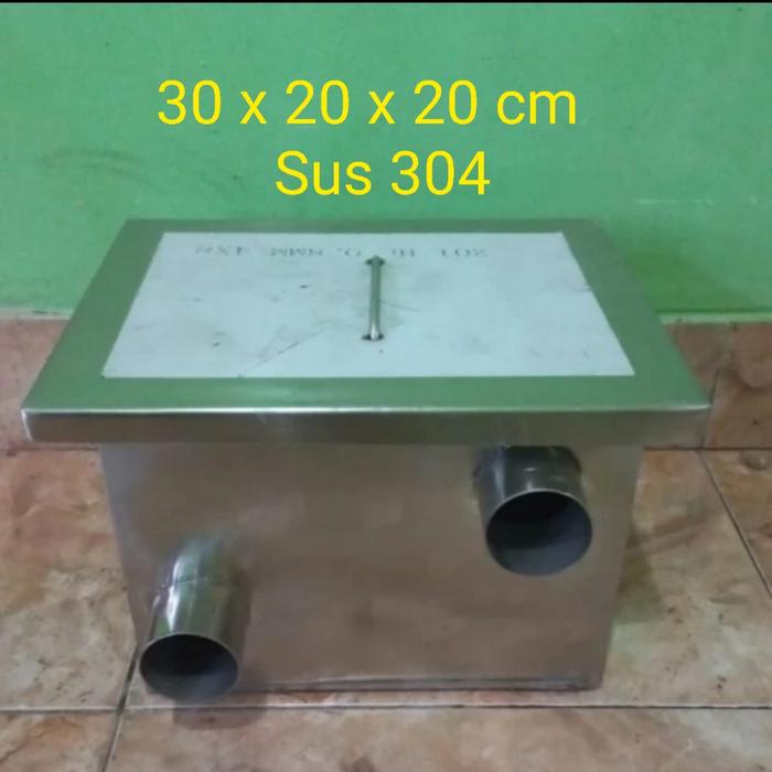 Jual Grease trap Stainless 1 sisi 304 30x20x20 /Saringan Lenak /Bak ...
