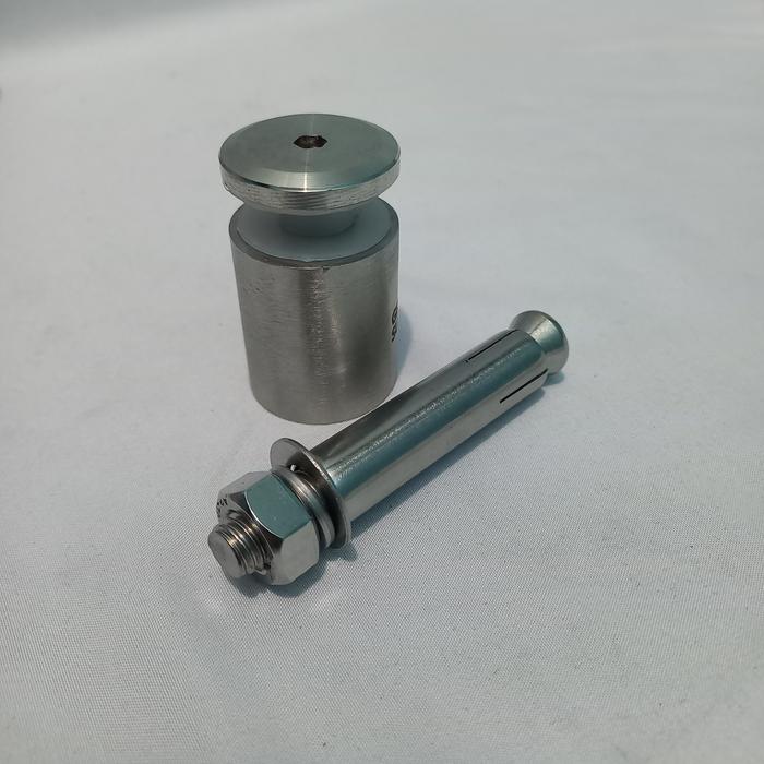 Jual Pin pen kaca railing balkon stainless stell ukuran 3,5 x 3 cm ...