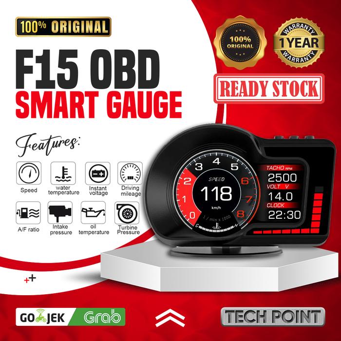Jual F15 Universal OBD Speedometer Digital Smart Gauge Head Up Display ...