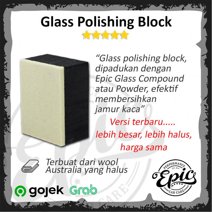 Jual Epic Glass Polishing Block Dikombinasikan Dengan Obat Jamur Kaca ...