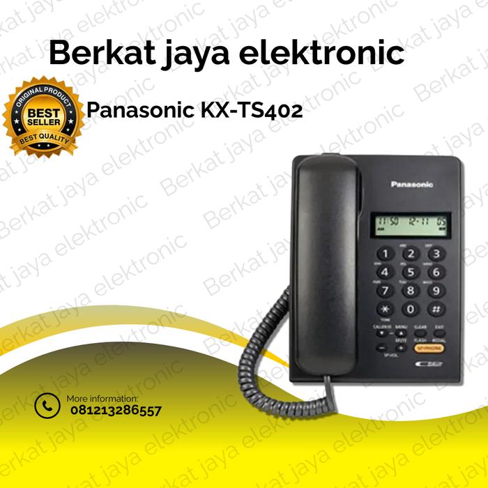 Jual Panasonic KX-TS402 Hitam Telpon Rumah Kabel Panasonic - Jakarta Barat - Berkat Jaya ...