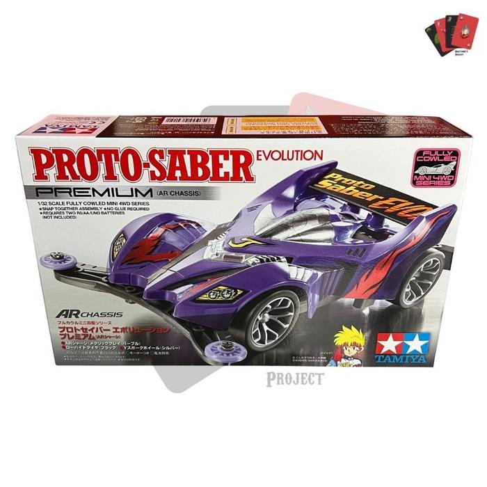 Jual Mainan Rakit Mobil Tamiya Mini 4WD - Proto Saber Evo (ORIGINAL ...