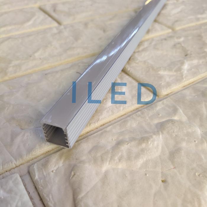 Jual Rumah Lampu Led Strip 1m 1 meter Casing Lis List Aluminium Silver ...