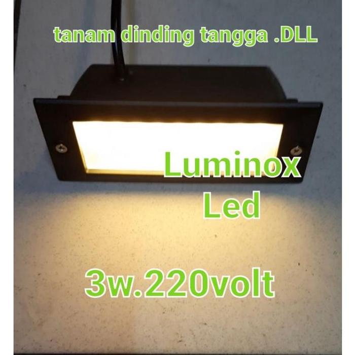 Jual lampu tangga led 3watt 3w tanam dinding tembok 3 watt wall light 3 ...