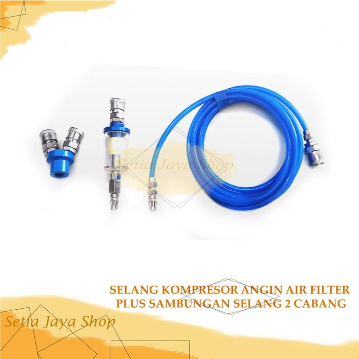 Jual SELANG ANGIN AIR FILTER PLUS SAMBUNGAN SELANG 2 CABANG UNTUK ...