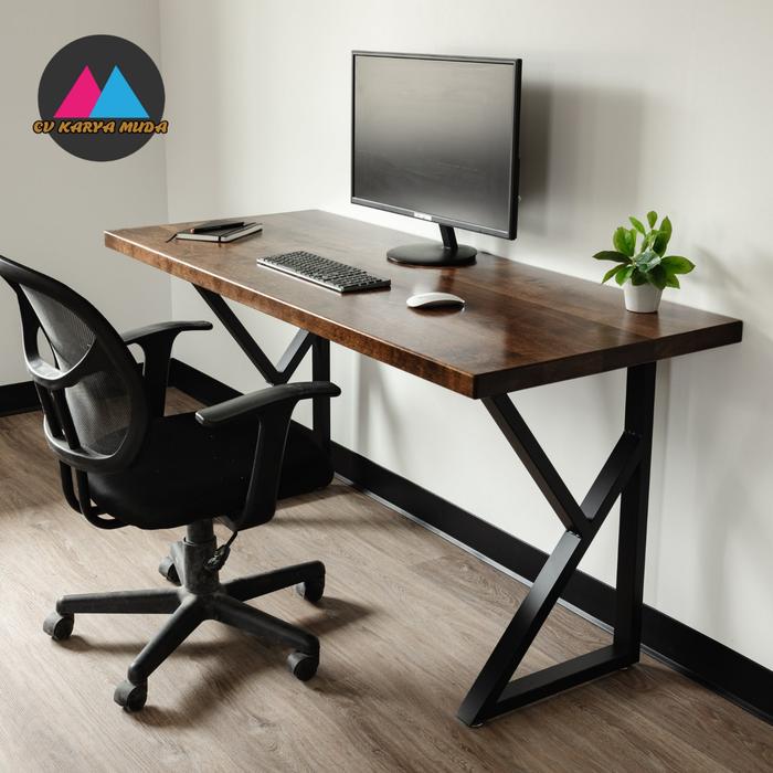 Jual Meja komputer / meja kerja kantor / meja laptop minimalis kayu ...