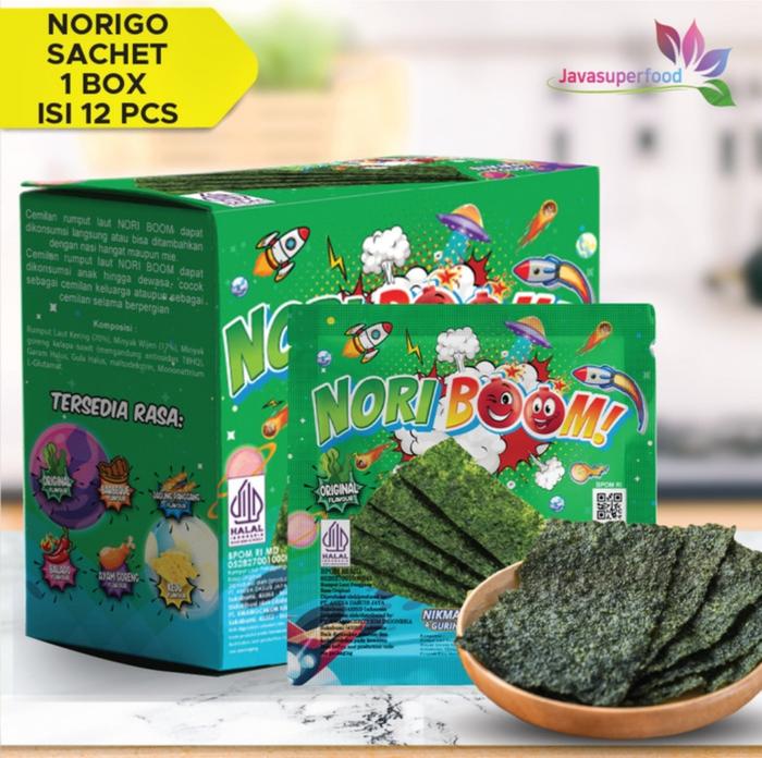 Jual NoriBoom / Nori Sachet Seaweed Snack 3g Halal - ORIGINAL - Kota ...