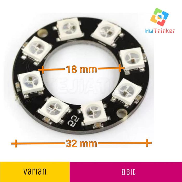 Jual LED RGB WS2812 WS2812B 5050 for Arduino Neopixel 5V Panel Round ...