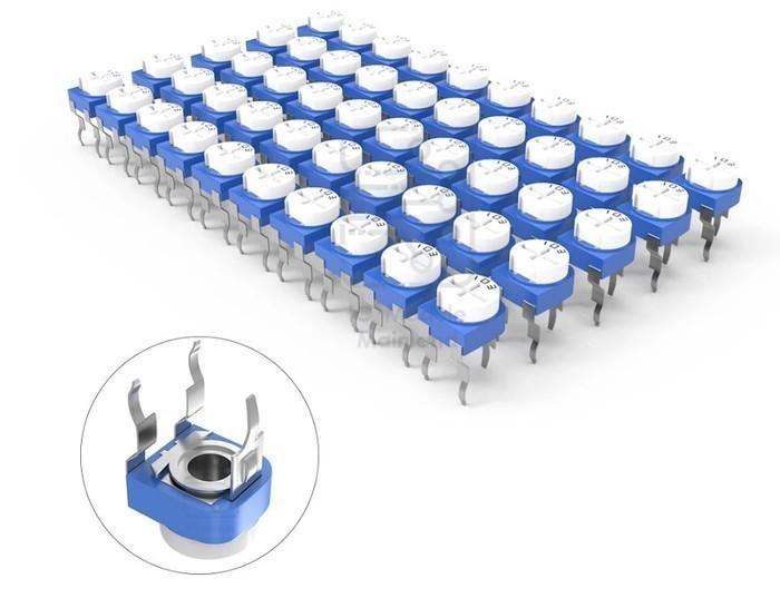 Jual VR 1M Ohm 105 RM-065 Variable Resistor Trimpot Trimmer Biru ...