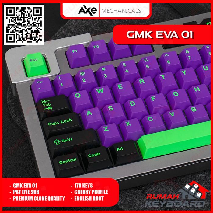 Jual Keycap - Keycaps - Cherry - Gmk Mecha 01 - Eva 01 - Pbt - Dye Sub ...