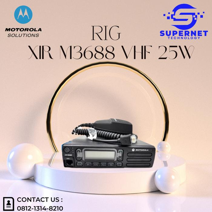 Jual RIG MOTOROLA XIR-M3688 25W VHF 136-174 MHZ ORIGINAL - Jakarta ...
