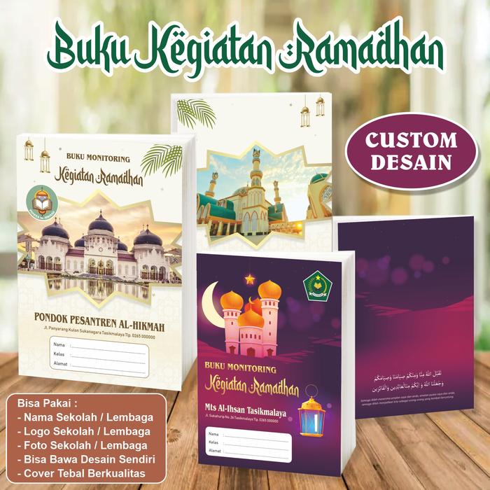 Jual Buku Ramadhan | Buku Ramadhan sekolah Sd,smp,sma,mi,dll | CUSTOM - Kota Tasikmalaya - Amr ...