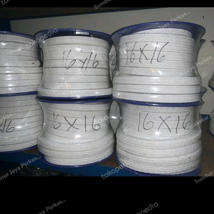 Jual Gland Packing Pure PTFE 16mm x 16mm ( Gland Packing Teflon 5/8 ...