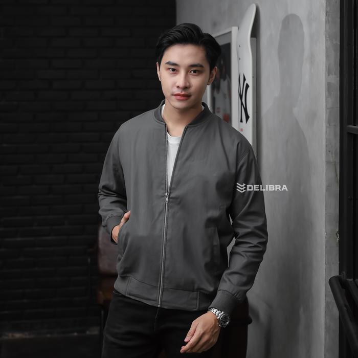 Promo Delibra Jaket Canvas Premium / Jaket Pria - Grey Young, M - Kota ...
