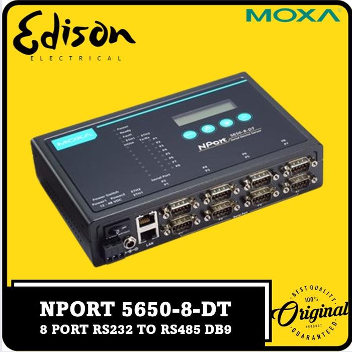 Jual MOXA Nport 5650-8-DT 8-port RS-232/422/485 Serial Device Servers - Jakarta Barat - Edison ...