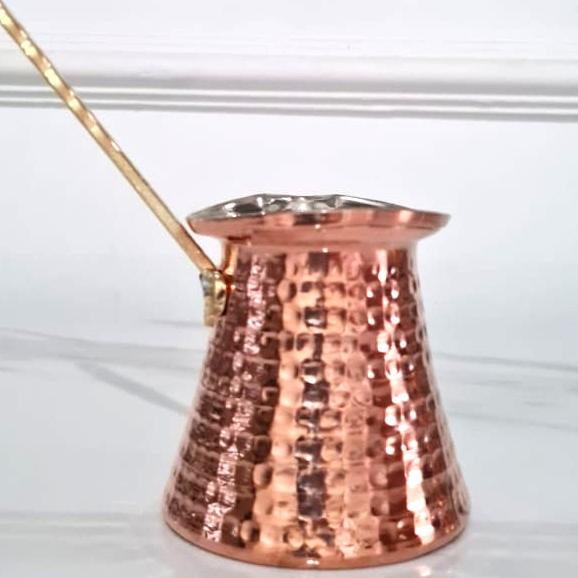 Promo Turkish Coffee Pot / Ibrik/ Caezve Tembaga Asli Turki 250 Ml ...