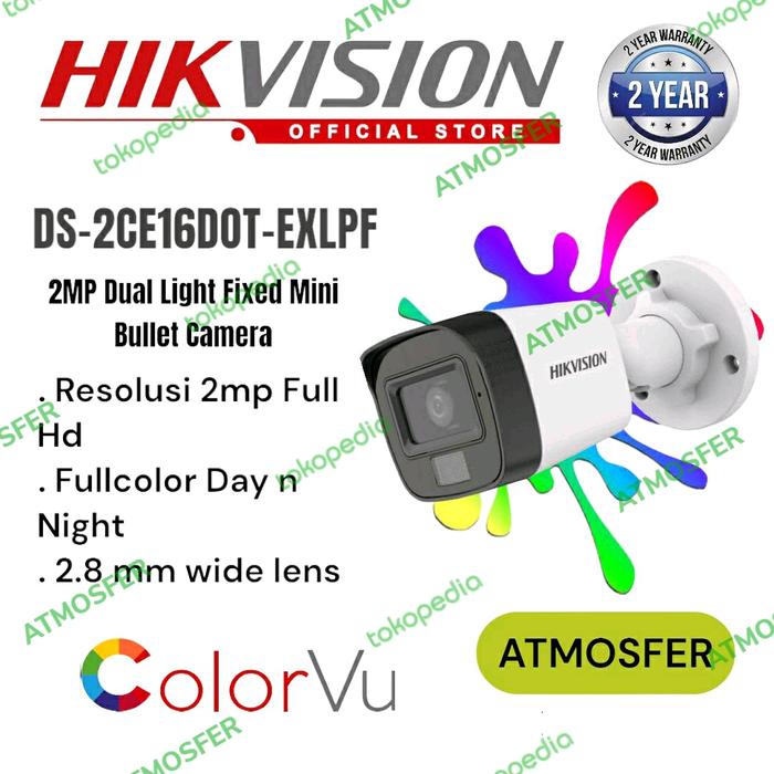 Jual CCTV HIKVISION 2MP COLORVU DUAL LIGHT FULL HD RESMI DS-2CE16DOT-EXLPF - Jakarta Barat ...