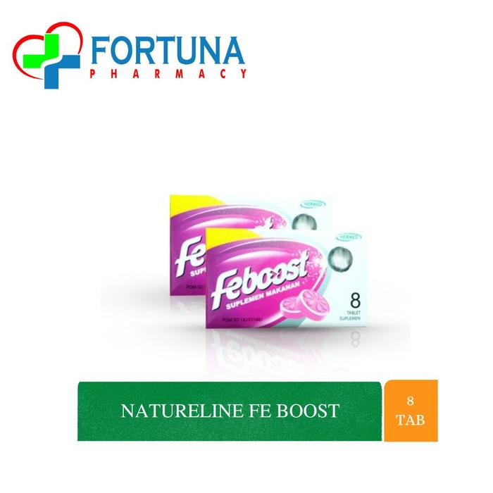 Jual Natureline Feboost Suplemen Zat Besi Anti Anemia Fe Boost - 8 ...