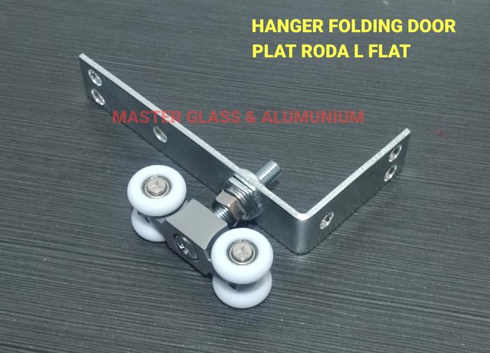 Jual Roda Pintu Lipat / Folding Door Plat L Lurus ( Flat ) - Jakarta ...