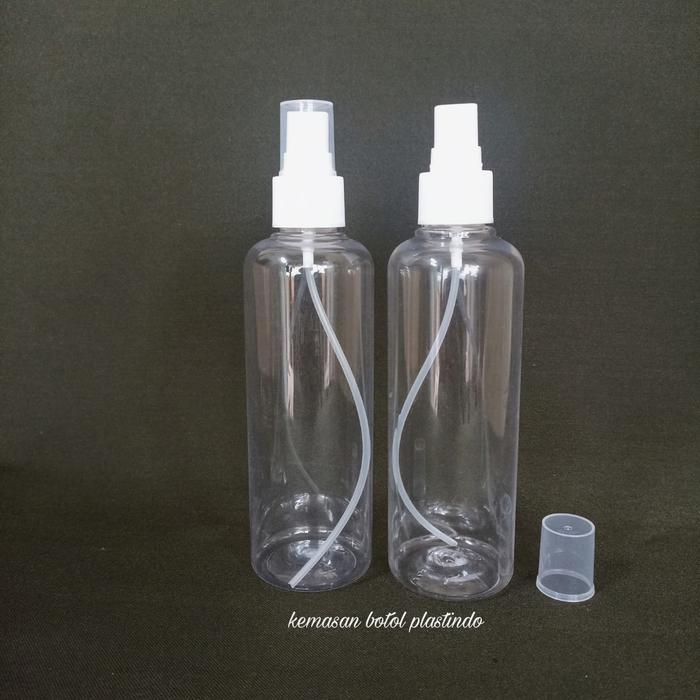 Jual botol spray 250ml bening clear botol pet 250ml tutup spray ...