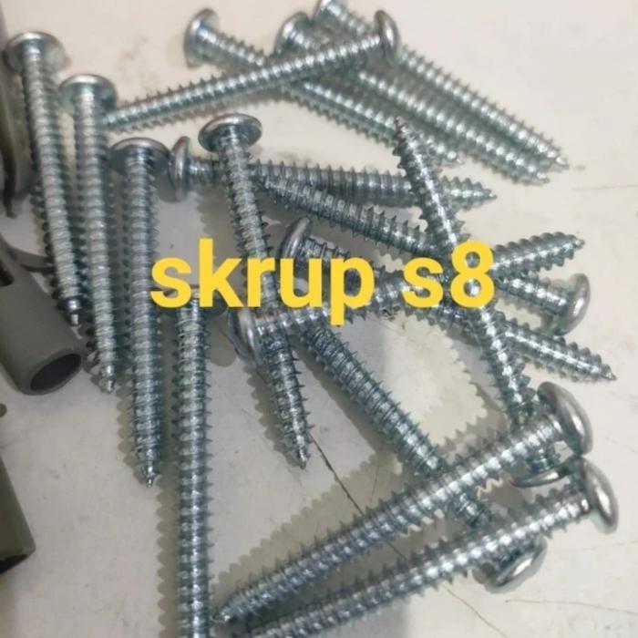 Jual baut sekrup / skrup fisher / sekerup fiser s8 (skrup saja) 4cm isi 100 - Jakarta Barat ...