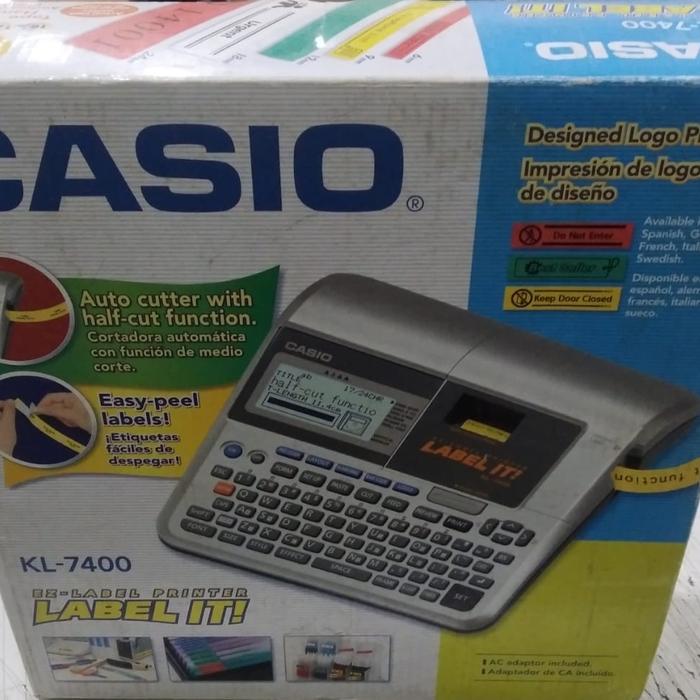 Jual Label/mesin Label Casio/Ez label printer CASIO KL 7400/STOK GUDANG ...