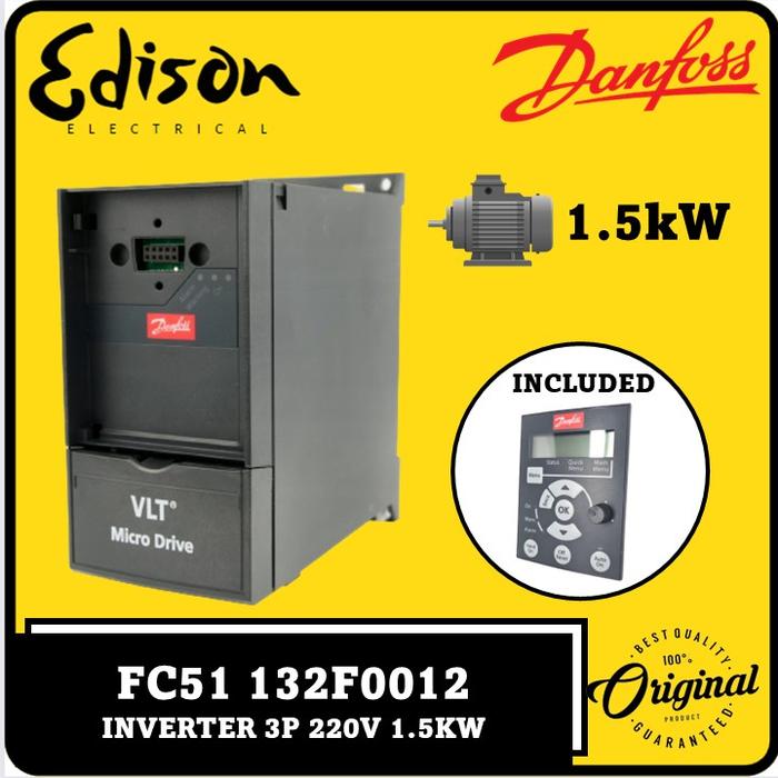 Jual DANFOSS 3P 3-Phase Inverter VLT Microdrive FC51 FC-51 1.5kW ...