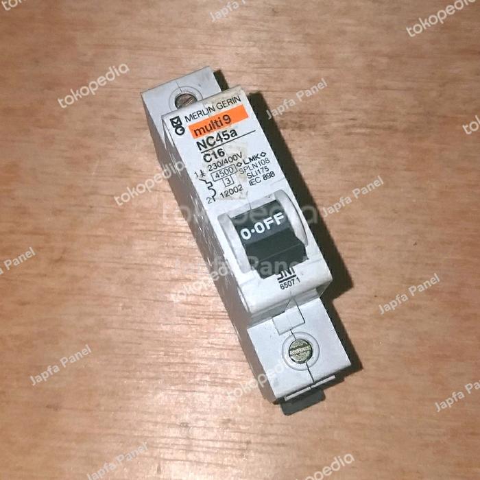 Jual MCB Merlin Gerin NC45a 1P C16 16 Ampere 4.5kA SNI Original ...